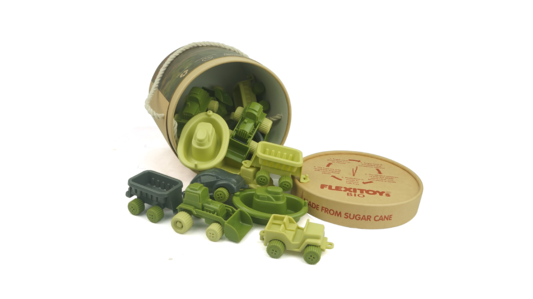 Baril 20 pièces 7 cm flexitoys bio végétal Viking Toys | Papouille