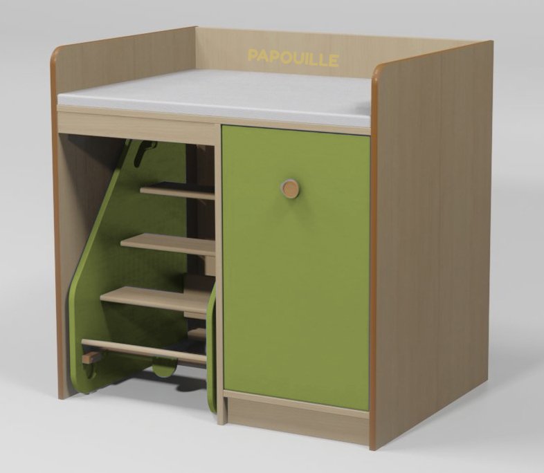 Meuble de change petits espaces olive Sélection | Papouille