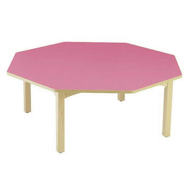 Table octogonale spéciale collectivité t2 naturel Wikicat | Papouille